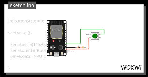 Push Button Copy Wokwi Esp32 Stm32 Arduino Simulator