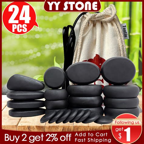 Tontin Hot Stone Massage Body Basalt Stone Set Beauty Salon Spa With