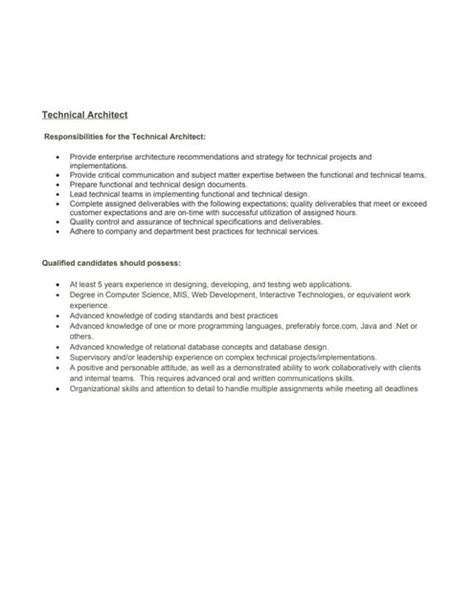 Technical Architect Javaj2ee Doc Computing Technology And Computing