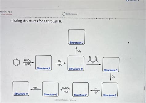 Solved Missing Structures For A Through H Chegg