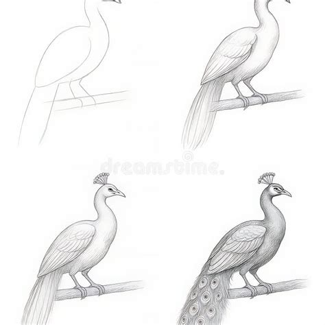 Step By Step Pencil Drawing Tutorial Showing The Creation Of A Detailed