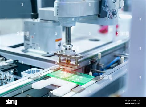 Automatic Robot For Print Circuit Board Pcb Assembly Machine During Soldering Or Welding Part