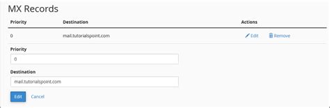 Cpanel Mx Entry