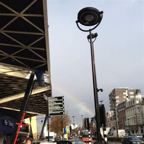 Regenboog Gezien Vanaf Het Station Gemaakt Door Iris Van Bossum