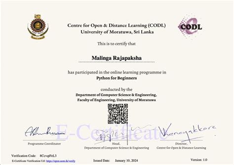Completed Python For Beginners Program Malinga Rajapaksha Posted On The Topic Linkedin