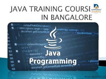 PPT Java Training Course In Bangalore PowerPoint Presentation Free To Download Id 9330eb