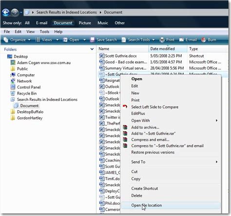 Need Open Folder On Right Click Menu SSW Better Software Suggestions