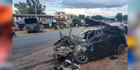 Dvb နောင်ချိုနှင့် ကျိုင်းတုံတွင် ယာဉ်တိုက်မှုဖြစ်ပြီး ရဲ ၂ ဦးအပါအဝင် ၃ ဦးသေဆုံး၊ ၅ ဦးဒဏ်ရာရ