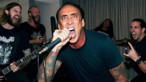 Freaky Zo Zou Het Eruitzien Als Nicolas Cage Zn Eigen Grindcore Band