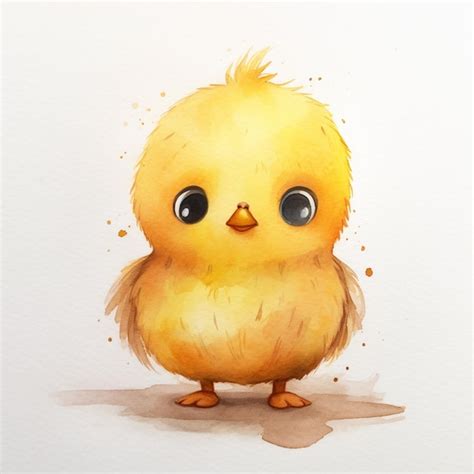 Premium Photo There Is A Small Yellow Bird With Big Eyes Standing On