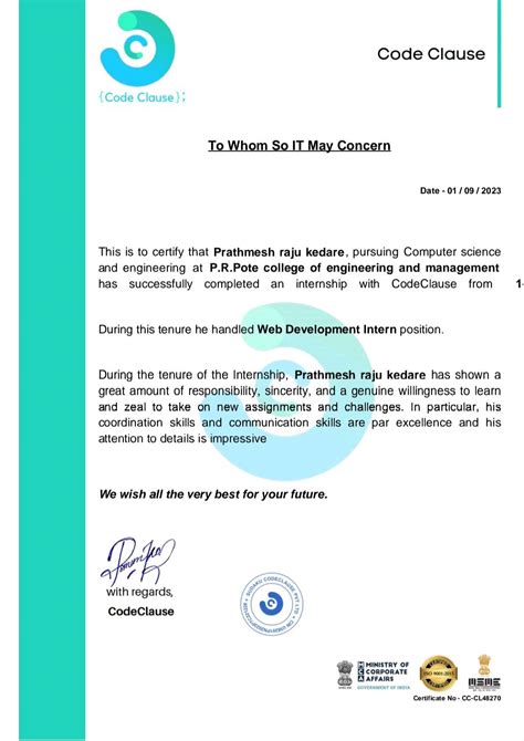 Prathmesh Kedare On Linkedin Webdevelopmentinternship Codeclause Webdevelopment