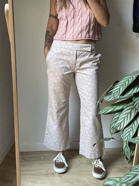 Marni ⚡️marni Pants Pink Polka Dots Vintage Cargo Flared Grailed