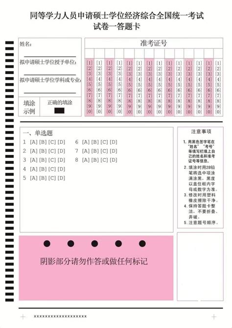 同等学力人员申请硕士学位统考各科目答题卡提前看 知乎