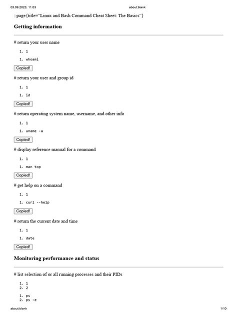 Linux Terminal Cheatsheet Pdf Software Computing