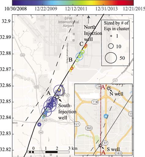 Spatiotemporal Clustering Of Earthquakes Sized By The Number Of Events