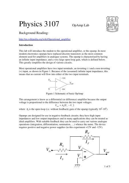 OpAmp Lab Pdf