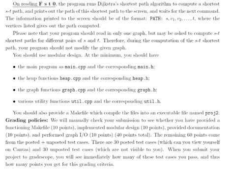 Solved Cse310 Project 2 Finding A Shortest Path Posted