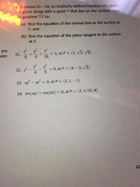 Solved Ir Exercises 21 24 An Implicitly Defined Function Of