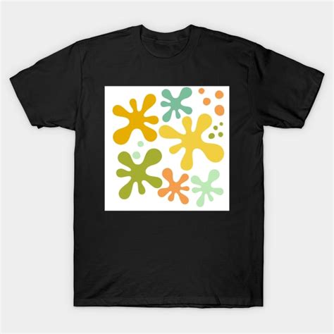 Blobs Softy Blobby Shapes In Yellow Green Colors Blob T Shirt