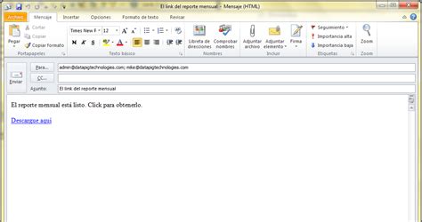 Enviar Un Email Con Enlace Excel Avanzado