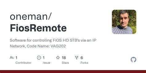 GitHub Oneman FiosRemote Software For Controlling FiOS HD STB S Via An IP Network Code Name