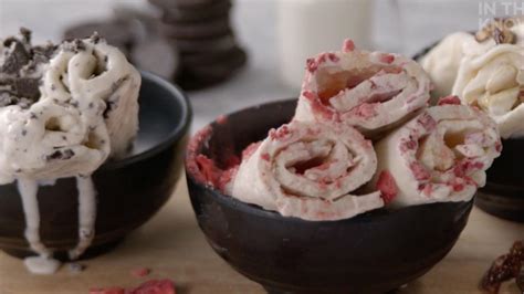 This Homemade Rolled Ice Cream Recipe Has 3 Delicious Flavors