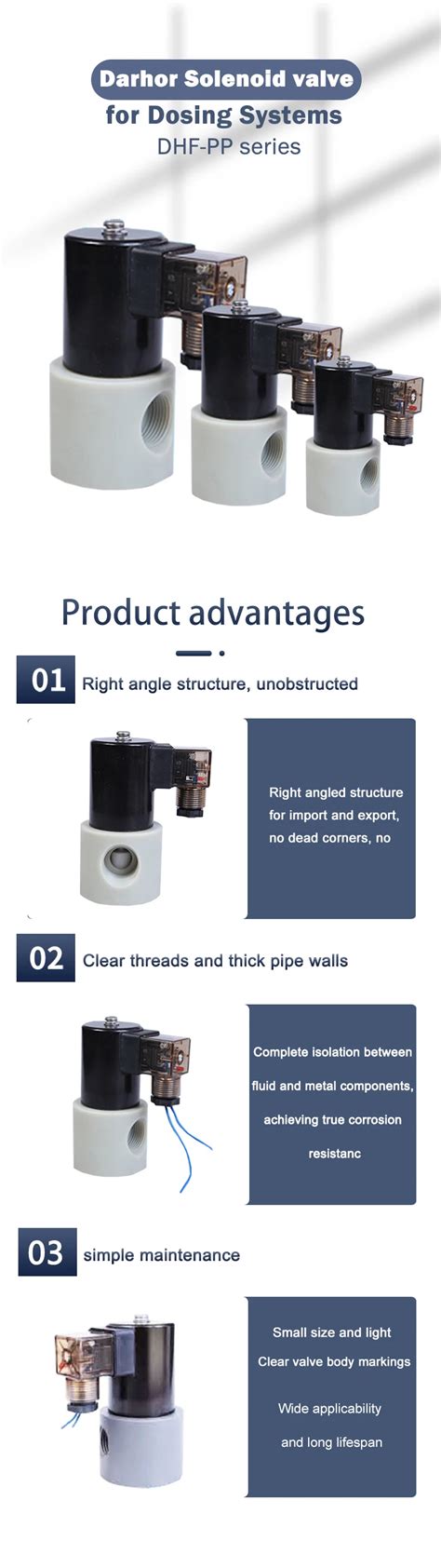 Pp Solenoid Valves For Dosing System Acid Chemical Polypropylene Anti Corrosive 24v 220v Buy