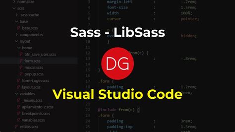 How To Install And Compile Sass In Visual Studio Code Dg Youtube