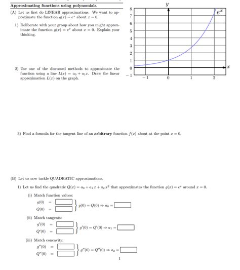 A Let Us First Do Linear Approximations We Want To
