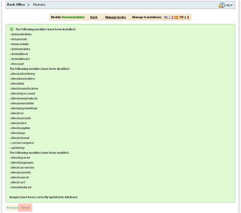 prestashop 1 4 x how to install a template using themeinstallator
