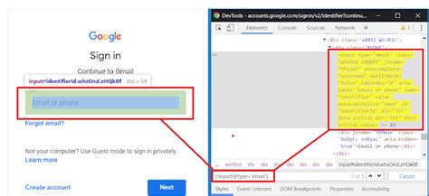 Locators For Selenium Xpath Locator Example Gmail Login Automation
