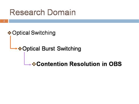 Optical Burst Switching Obs An Introduction From Research Perspective