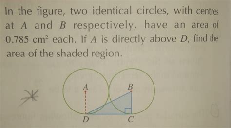 Solved In The Figure Two Identical Circles With Centress At A And B Respectively Have An