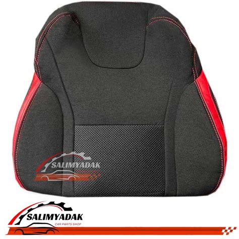 روکش صندلی فردا موتور Fmc T5 پارچه رنگ مشکی نوار قرمز سلیم یدک