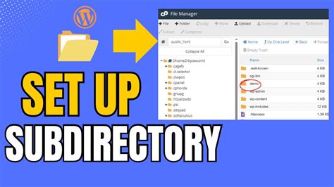 How To Set Up A Subdirectory In Wordpress Step By Step Guide Youtube