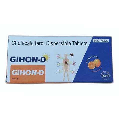 Cholecalciferol Dispersible Chewable Tablets Drug Type General Medicines At Best Price In