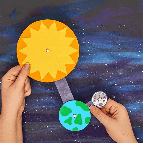 Sun Earth And Moon Orbit Model Craft Activity Guide Baker Ross