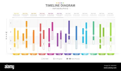 Infographic Template For Business 12 Months Modern Timeline Gantt