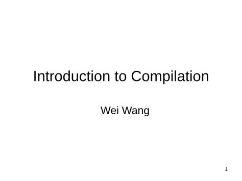 Pdf Introduction To Compilation Github Pages Dokumentips