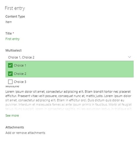 2019 Unable To Retrieve Data From Multi Select Choice” Sharepoint Control Using Listdatasvc