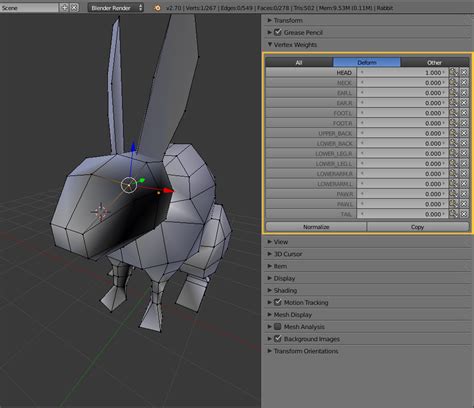 rigging why are some of my vertex groups affecting blue areas