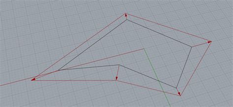 Move Polygon Vertices Along Average Vector Of The Two Closest Segments