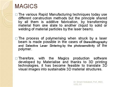 UNIT IV Rapid Prototyping Data Formats Rapid Prototyping