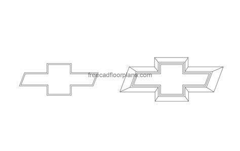 Chevy Logo Dxf Drawing