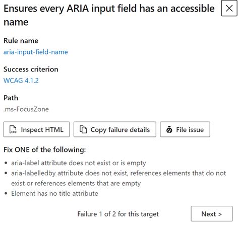 Name Property Or Aria Label Is Not Provided For Combobox · Issue 16981