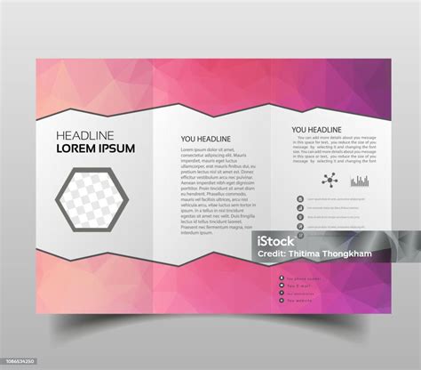 트라이 배 브로셔 정연 한 디자인 서식 파일 Polgonal 디자인 추상적인 배경에 다각형 현대 삼각형 벡터 텍스처 과학적 패턴으로 분자 구조 0명에 대한 스톡 벡터 아트