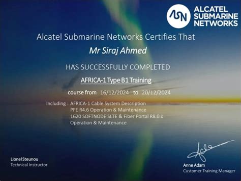 Alhamdulillah Successfully Completed Africa 1 B1 Training Lionel Steunou Thank You Very Much