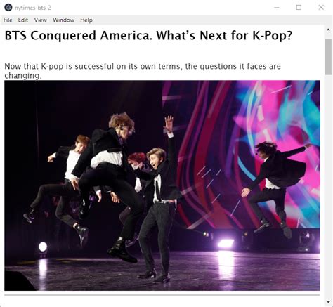 Ny Times Bts Part 6 Identify Correct Image Size And Display By