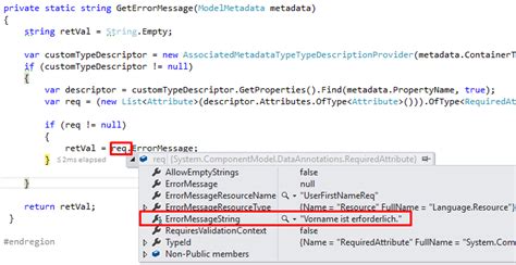C Access View Model Required Error Message Data Annotation From
