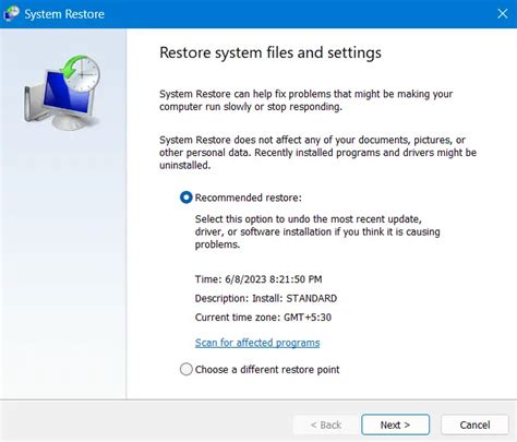 Fix X Ac System Restore Error On Windows Ways